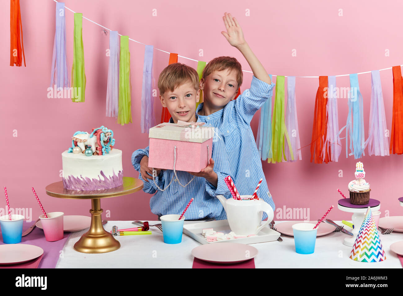 Hello boys hi-res stock photography and images - Alamy