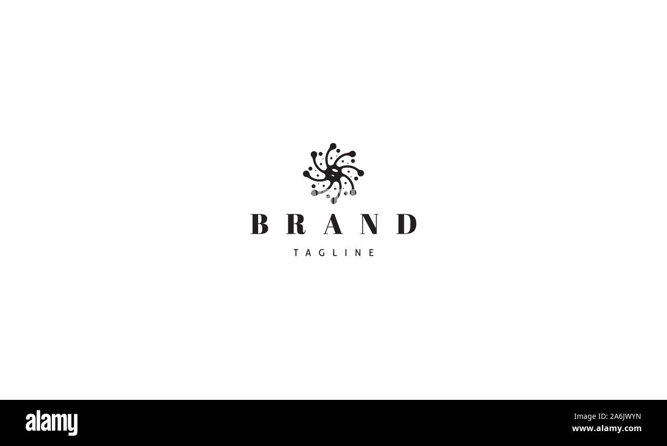 Vector logo on which an abstract image of a stem cell Stock Vector ...