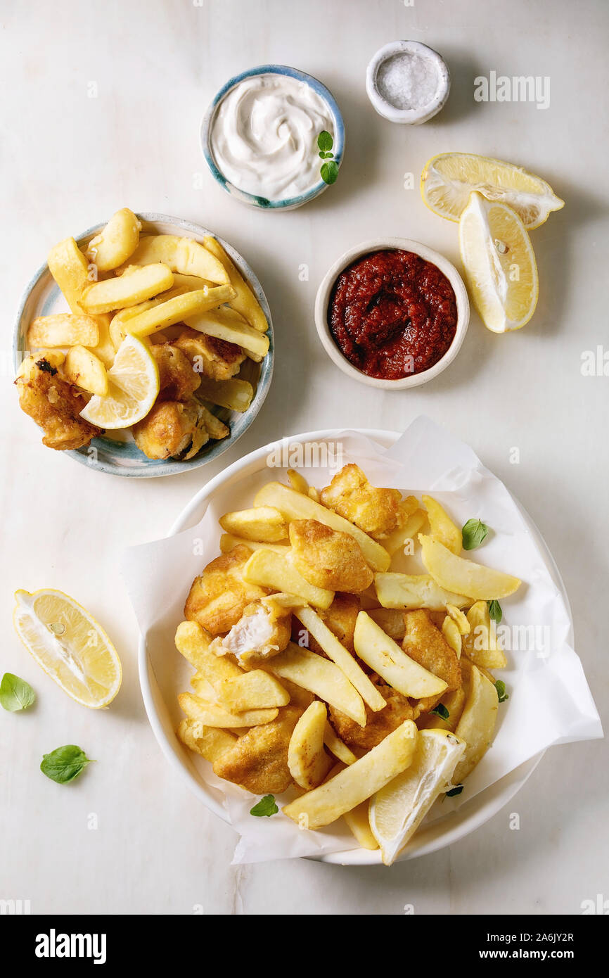 Classic fish and chips Stock Photo - Alamy