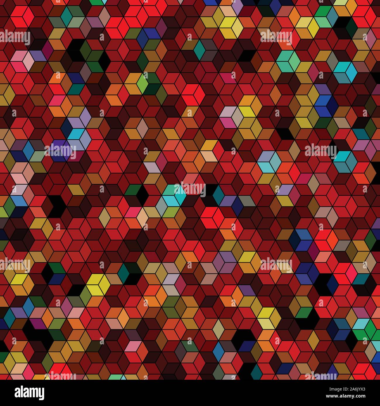 Abstract background with colorful hex polygons Stock Vector Image & Art ...