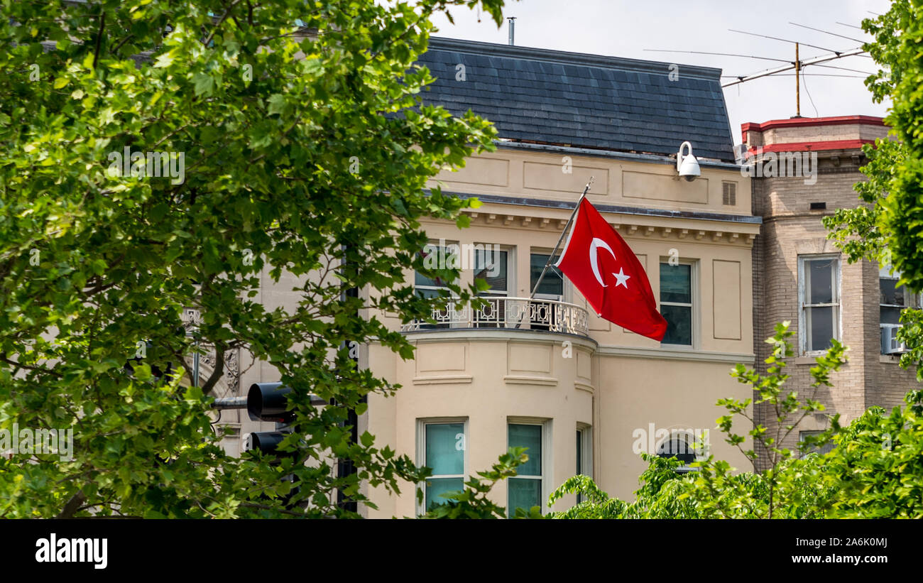 Turkish embassy red turkish flag hi-res stock photography and images ...
