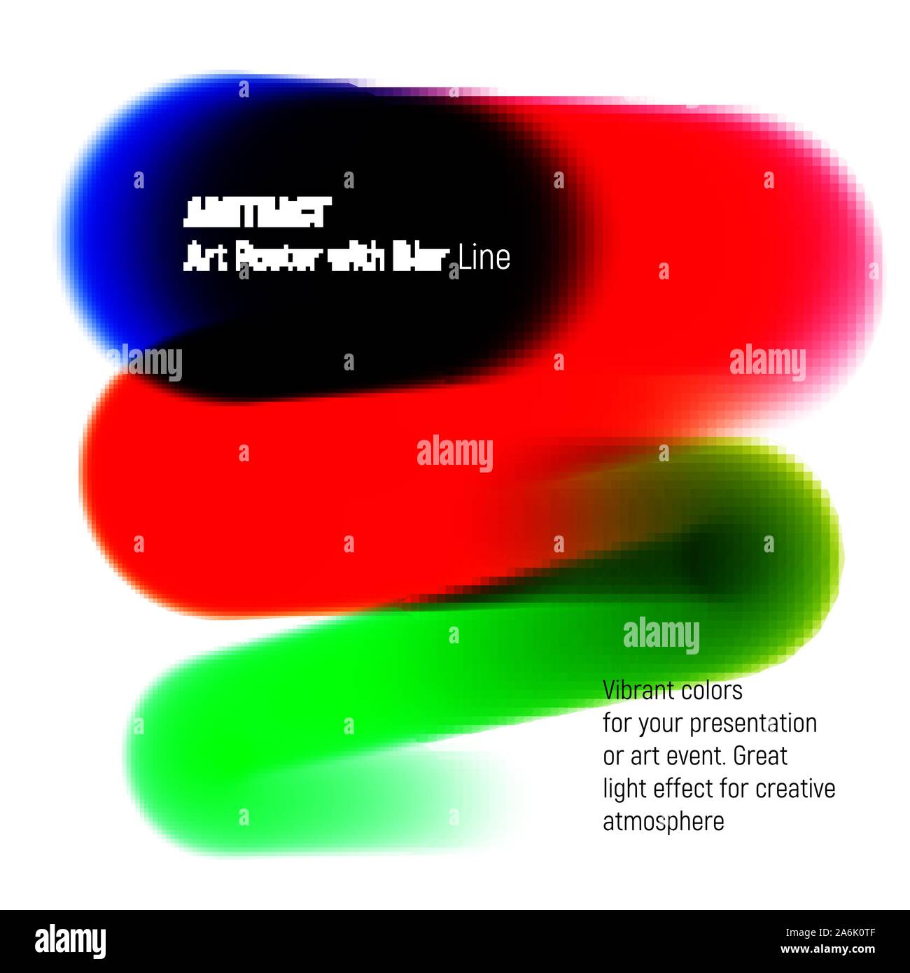 Abstract blurred line with high intensity juicy vibrant colors Stock ...