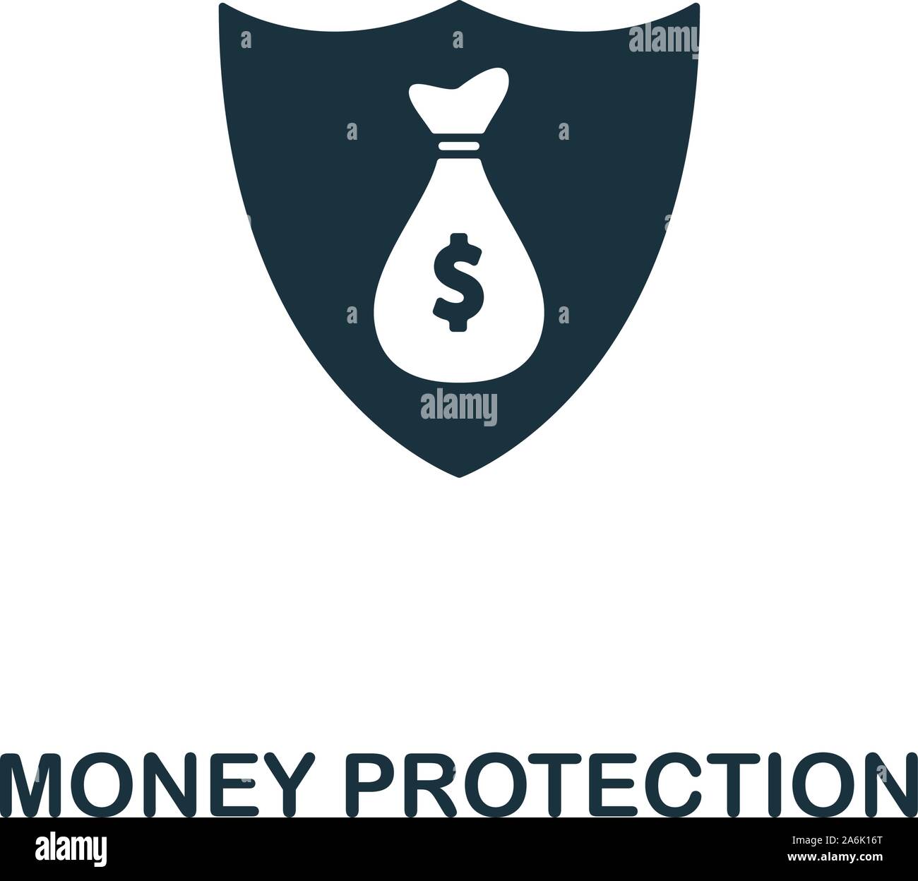 Money Protection vector icon symbol. Creative sign from gdpr icons ...