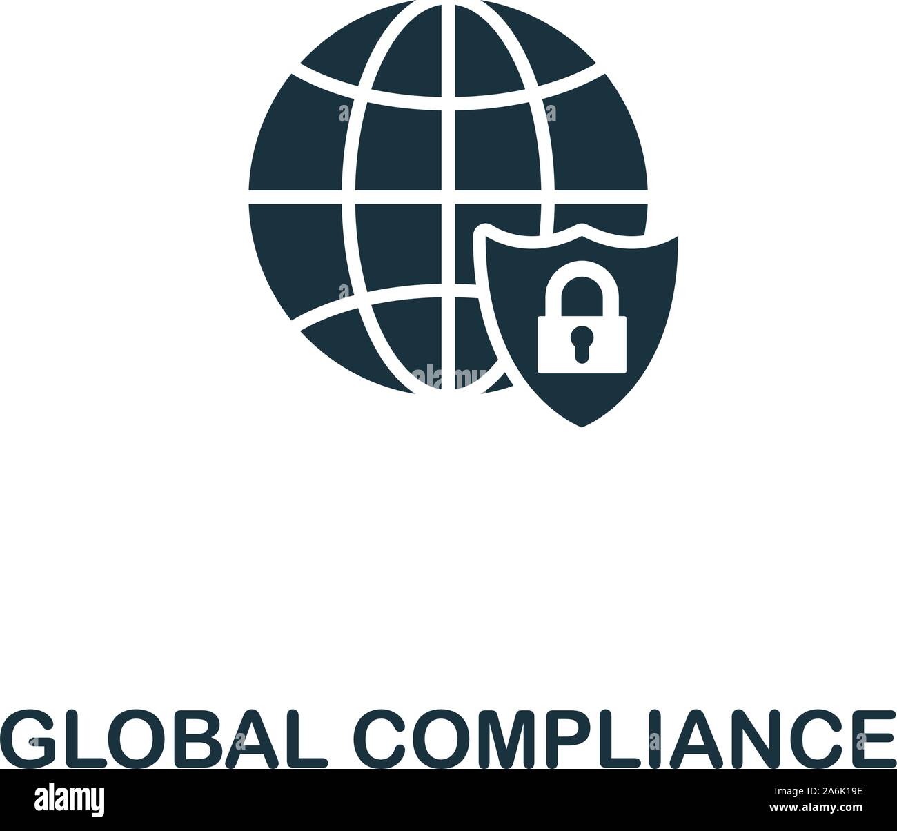 Global Compliance vector icon symbol. Creative sign from gdpr icons ... Global Compliance vector icon symbol. Creative sign from gdpr icons ...