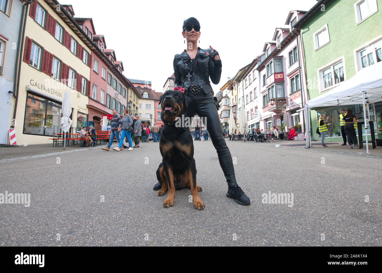 Rottweil, Germany. 27th Oct, 2019. Ljuba, model, stands during the ...
