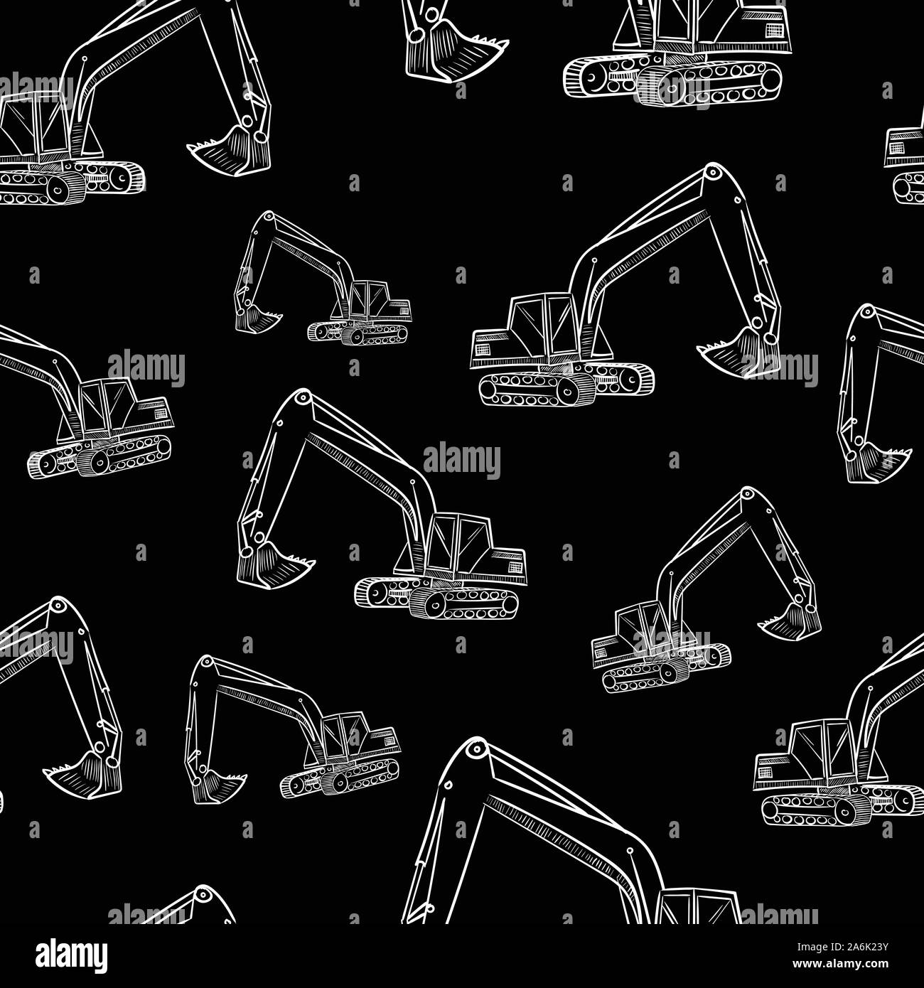 Seamless texture with black background and service machines Stock ...