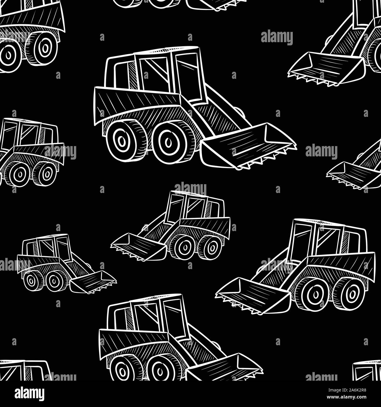 Seamless texture with black background and service machines Stock ...