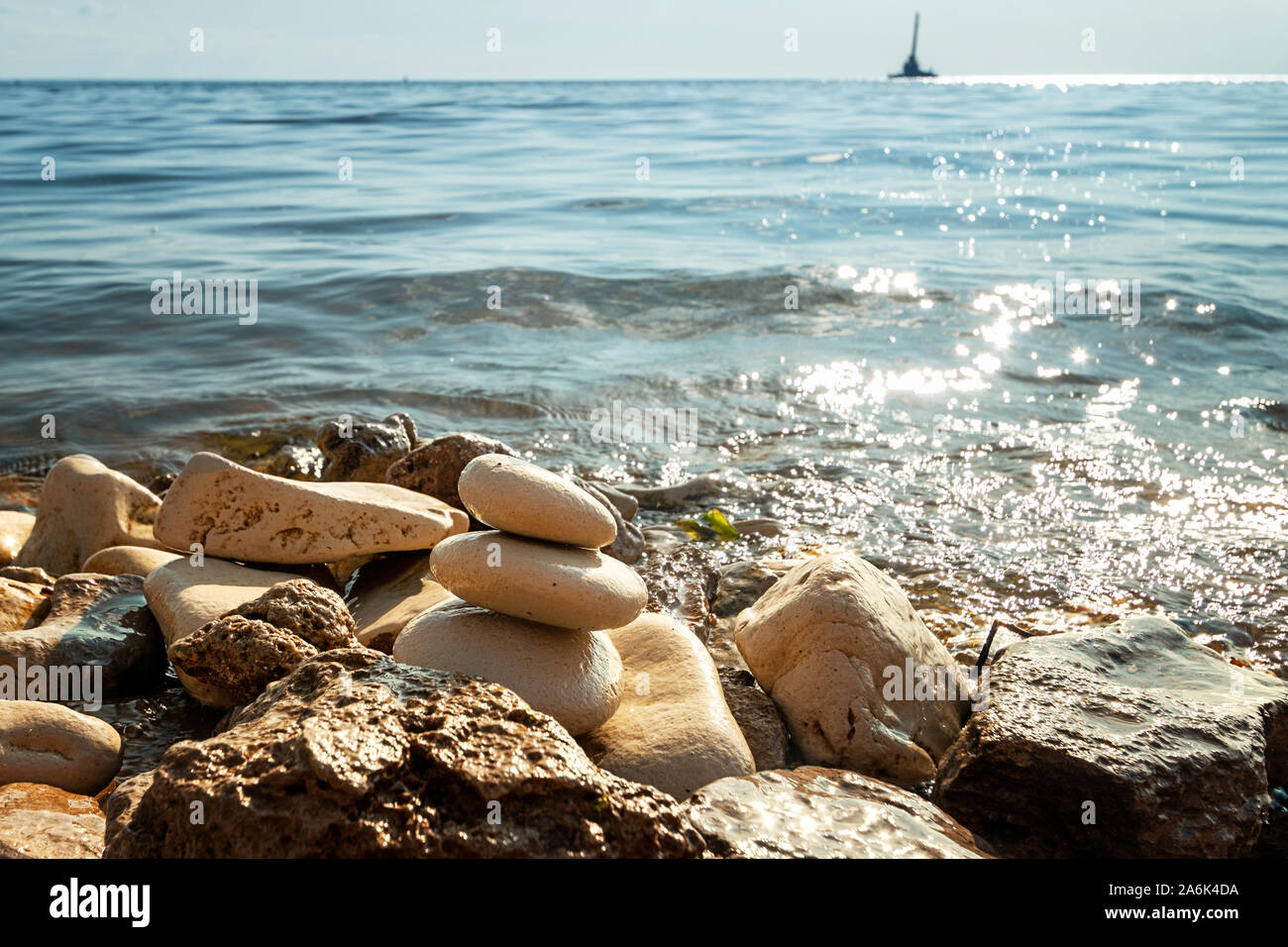 Stone Stack Beach High Resolution Stock Photography and Images - Alamy