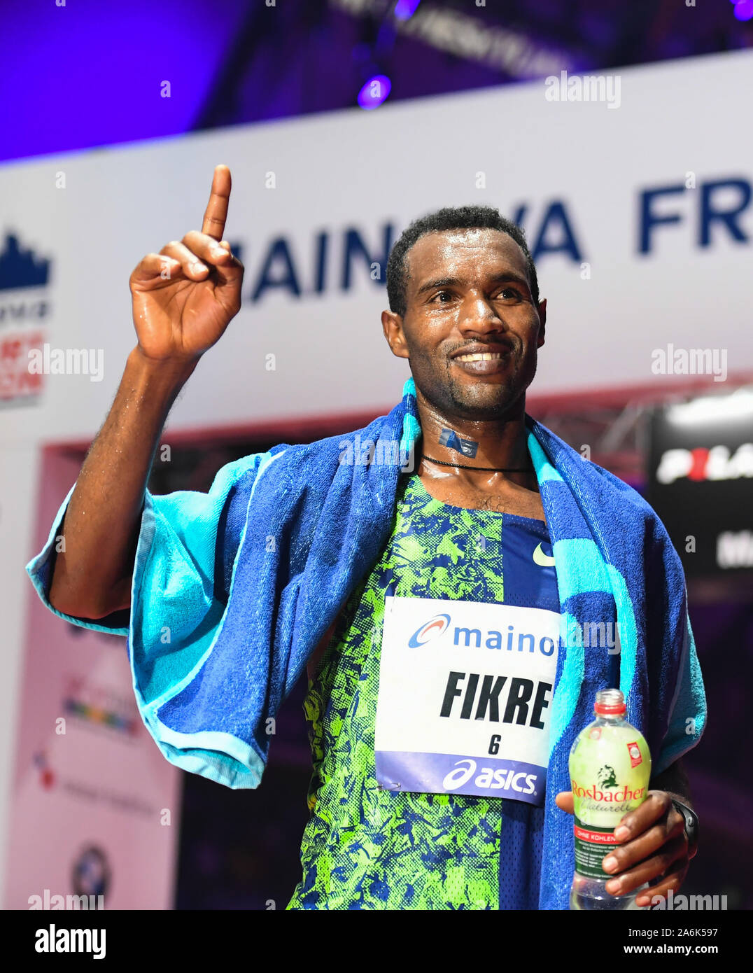 Frankfurt, Germany. 27th Oct, 2019. Fikre Bekele Tefera of Ethiopia ...