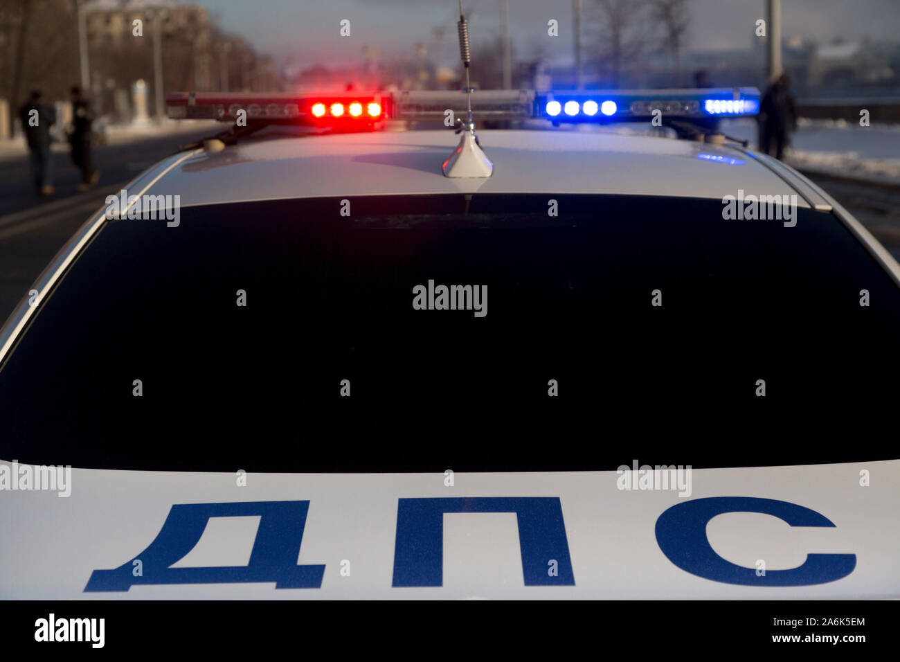 Russian police car hi-res stock photography and images - Alamy