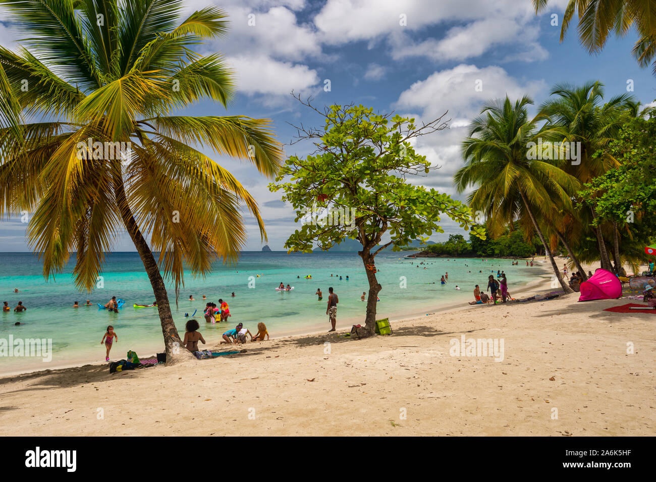Anse Figuier, Martinique, France - 14 August 2019: Anse Figuier ...