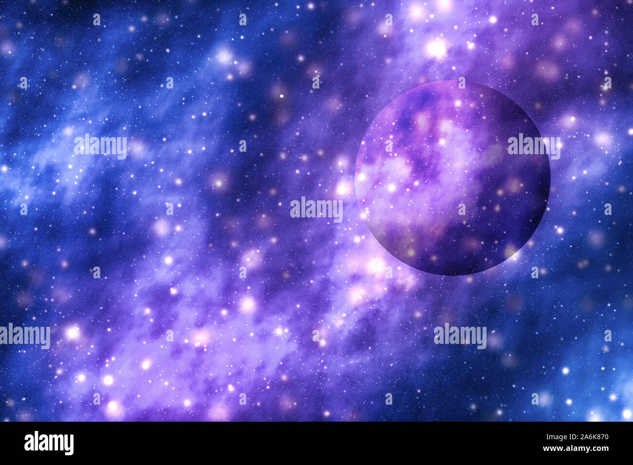 Discovery in astronomy, cosmic abstract and future technology concept ...