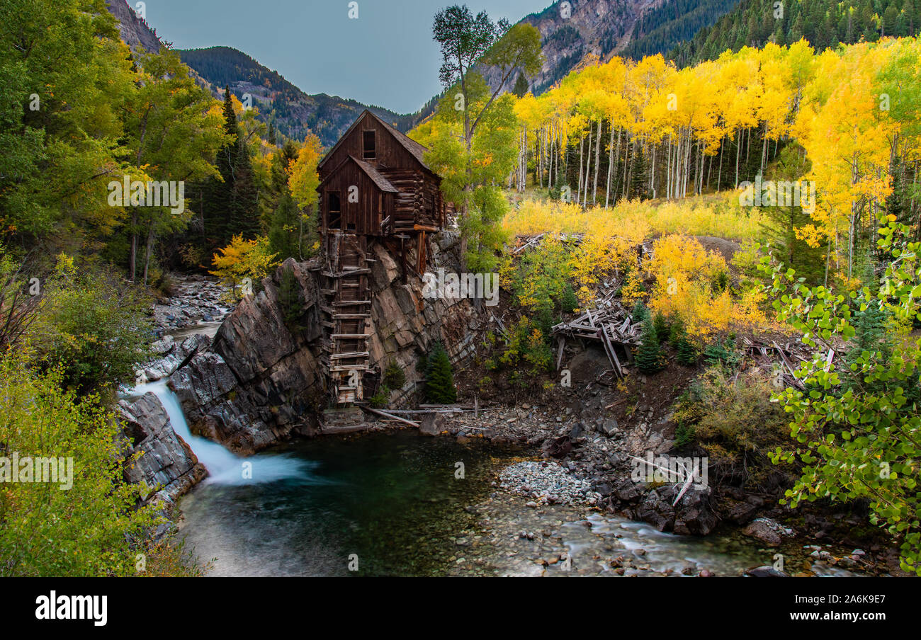 The Iconic Crystal Mill in the Colorado Mountains Stock Photo - Alamy