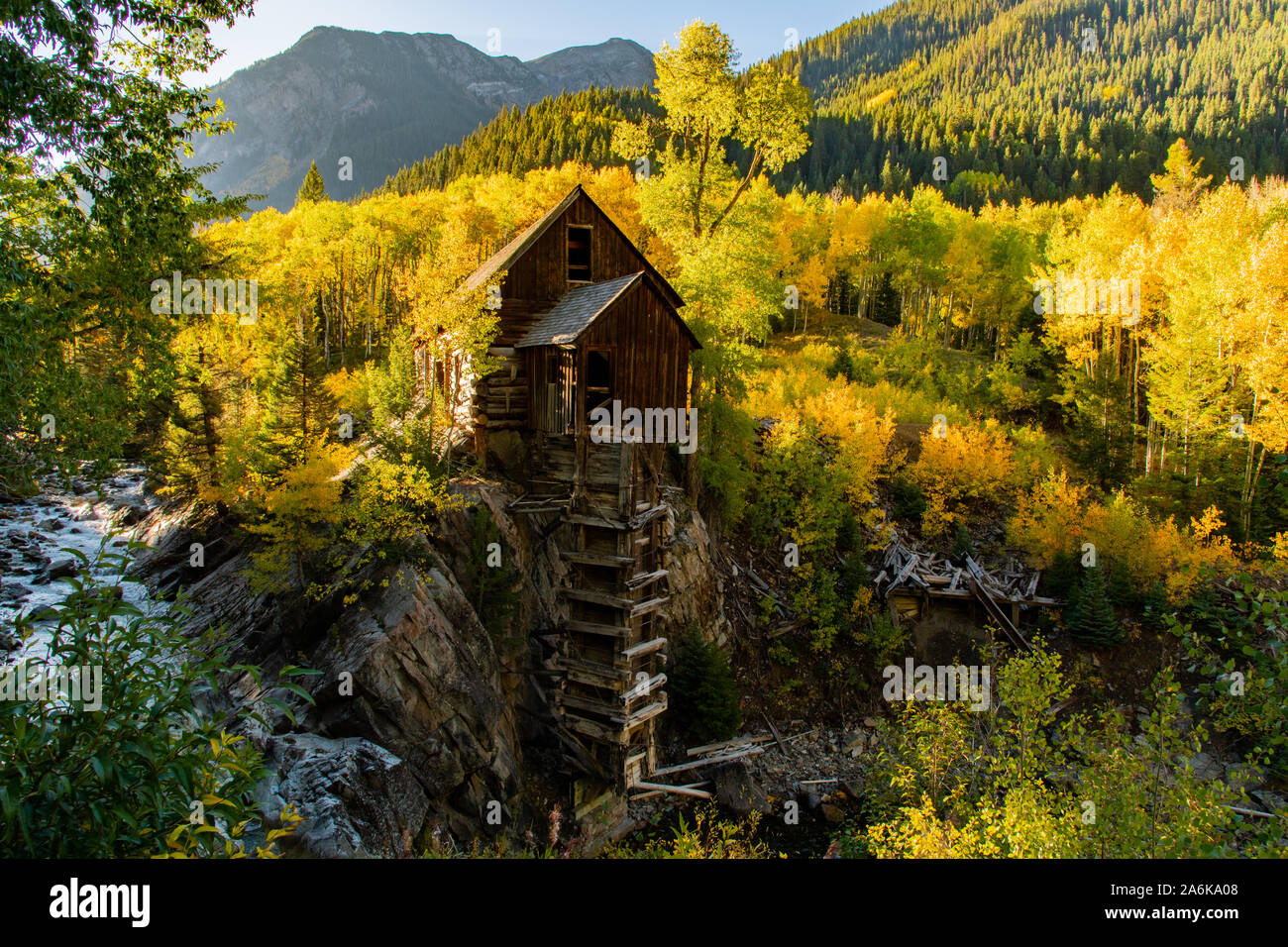 The Iconic Crystal Mill in the Colorado Mountains Stock Photo - Alamy