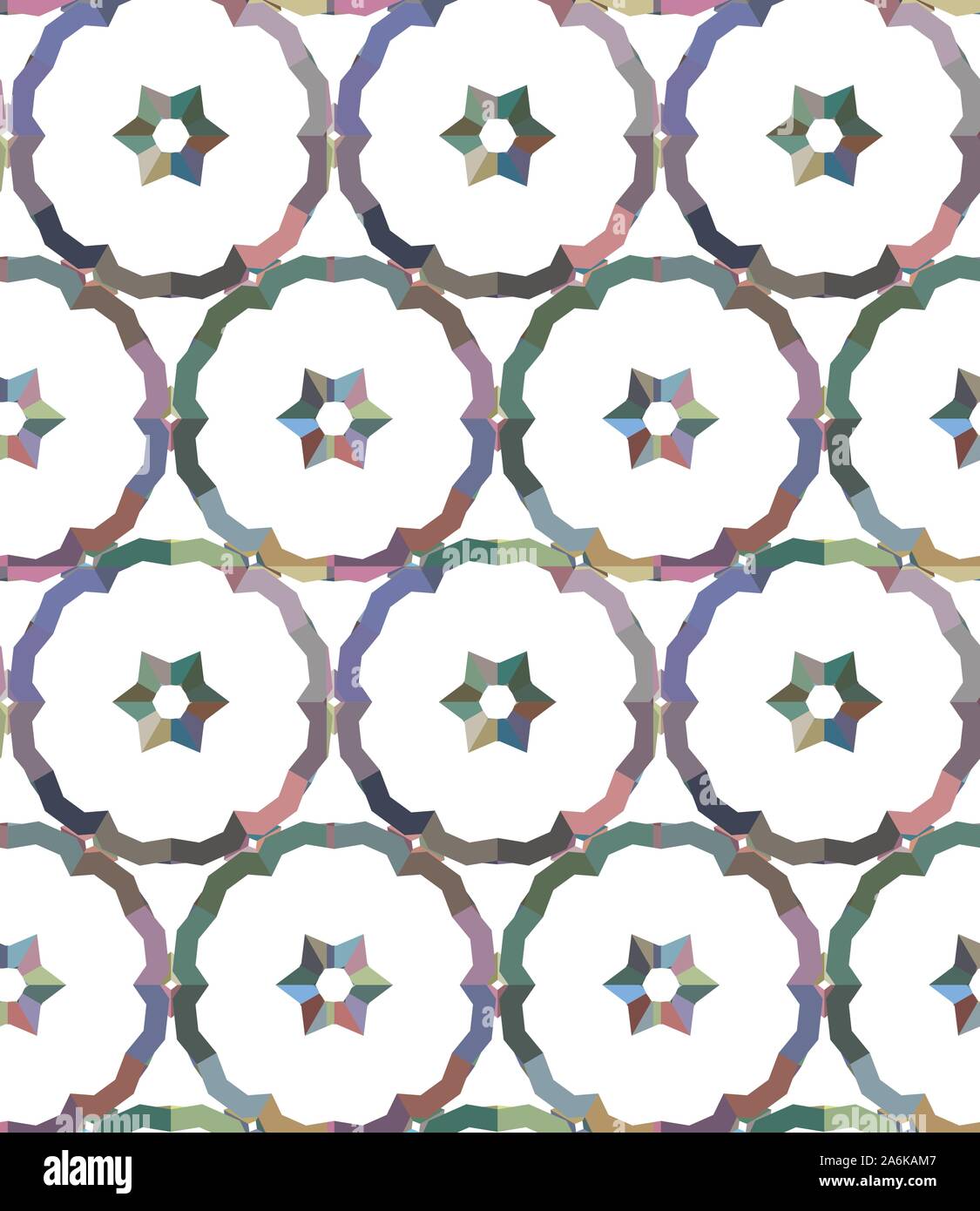Seamless vector pattern in geometric ornamental style Stock Vector ...
