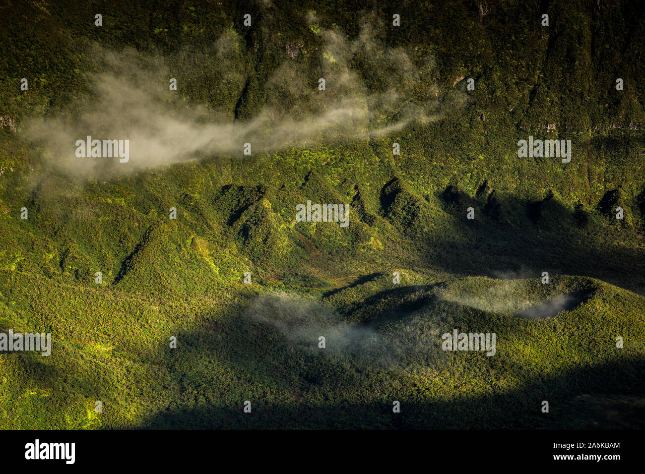 Clouds inside Faial caldera. Azores, Portugal Stock Photo - Alamy