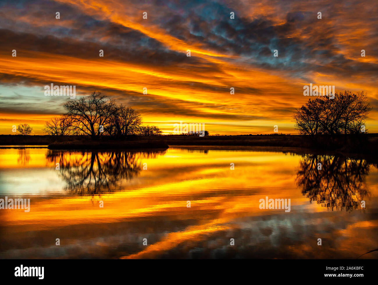 A Beautiful Sunrise on the Great Plains Stock Photo - Alamy