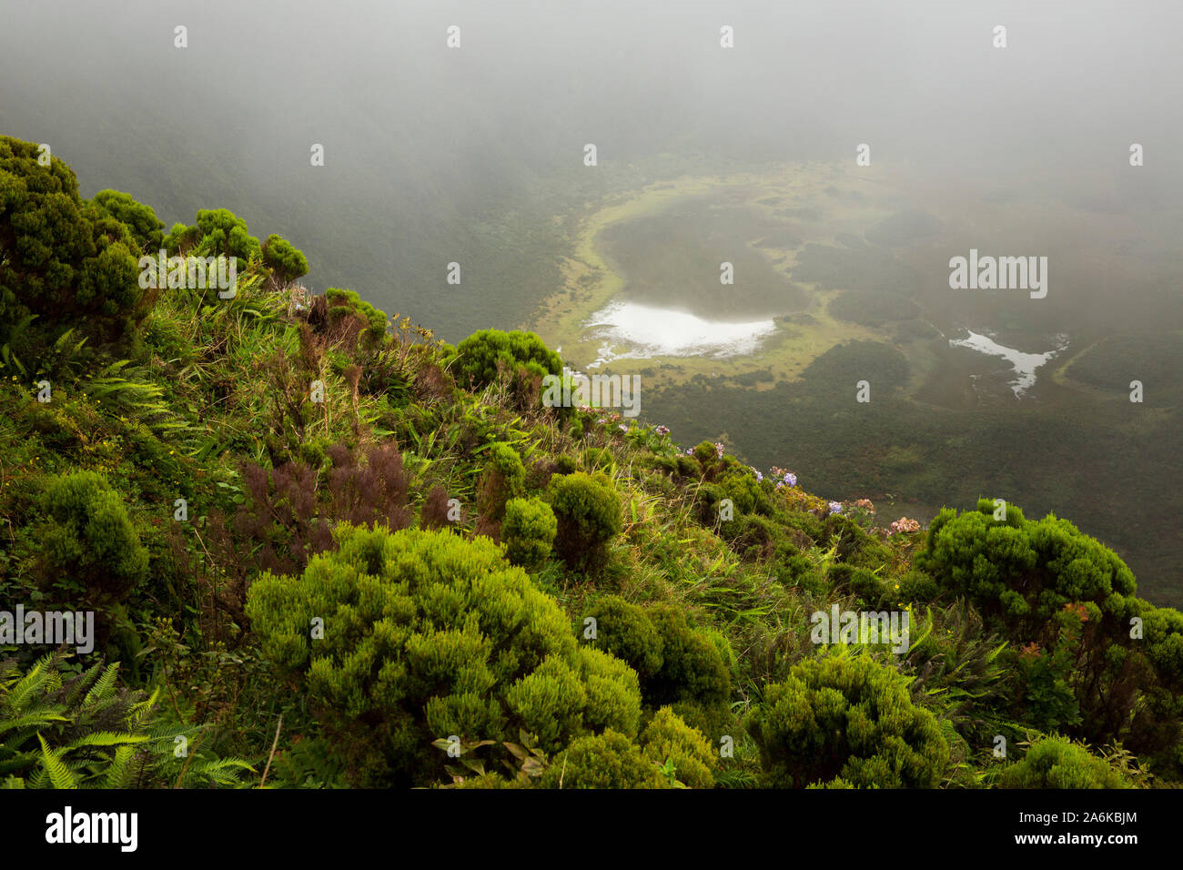 Faial caldera. Azores, Portugal Stock Photo - Alamy