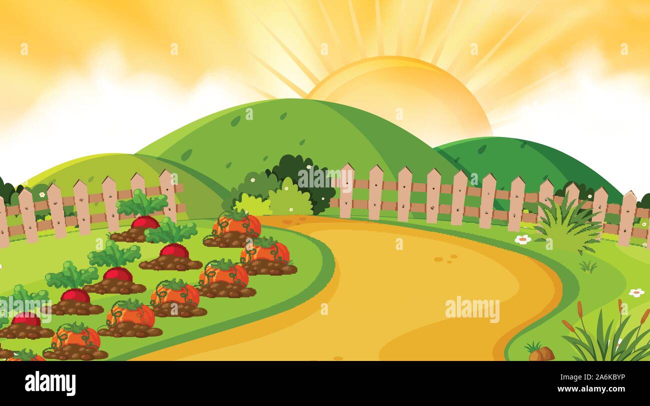 Orange farms Stock Vector Images - Alamy