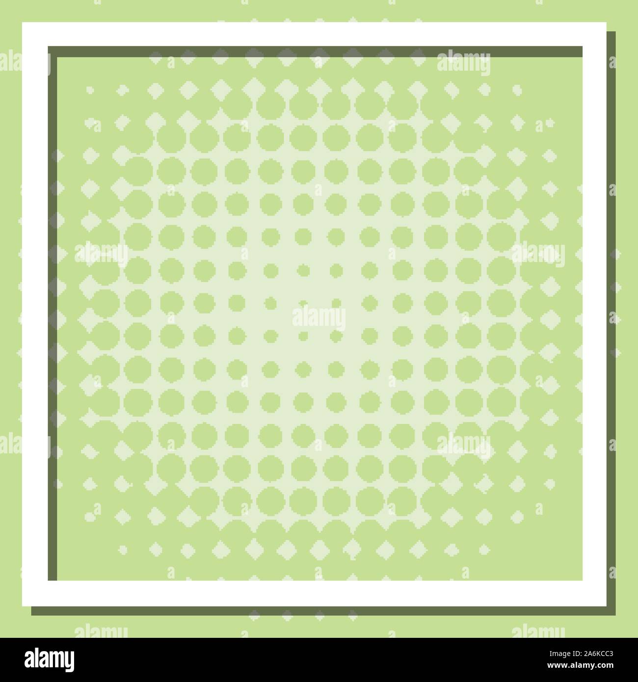 Frame template design with green dots illustration Stock Vector Image ...