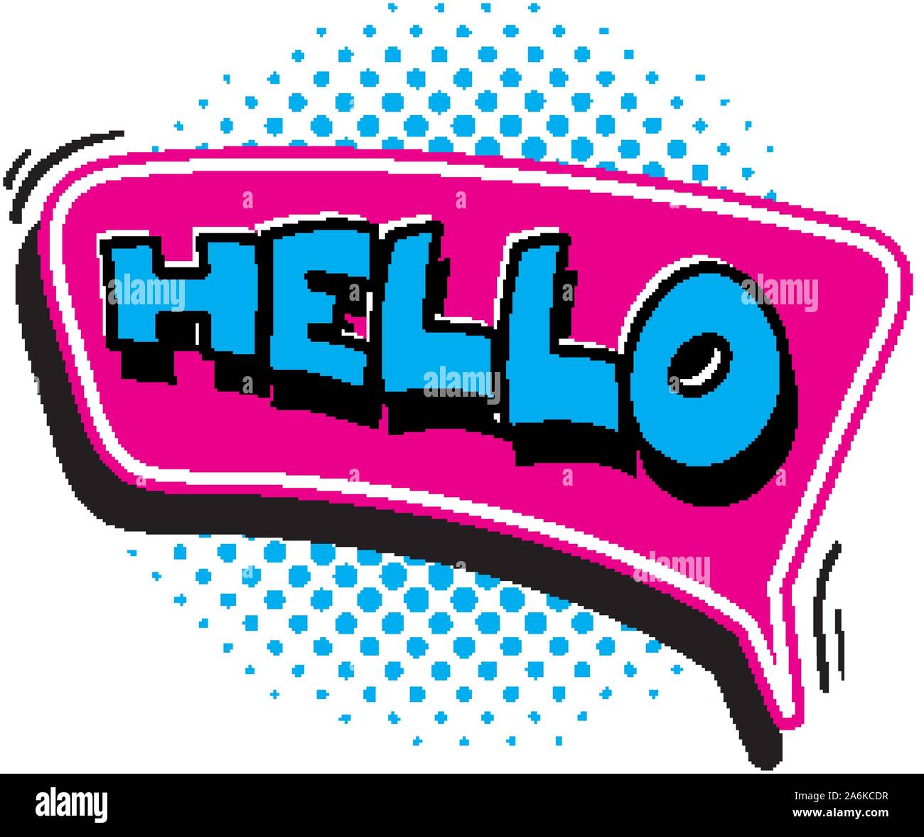 Font design for word hello illustration Stock Vector Image & Art - Alamy