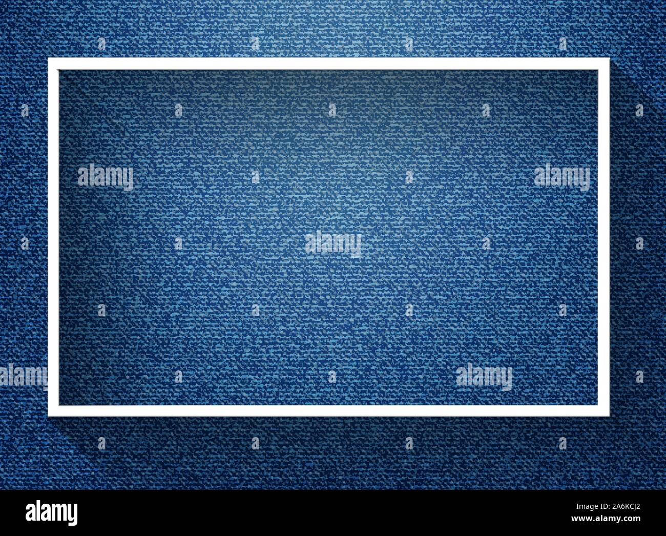 Frame template design with blue background illustration Stock Vector ...