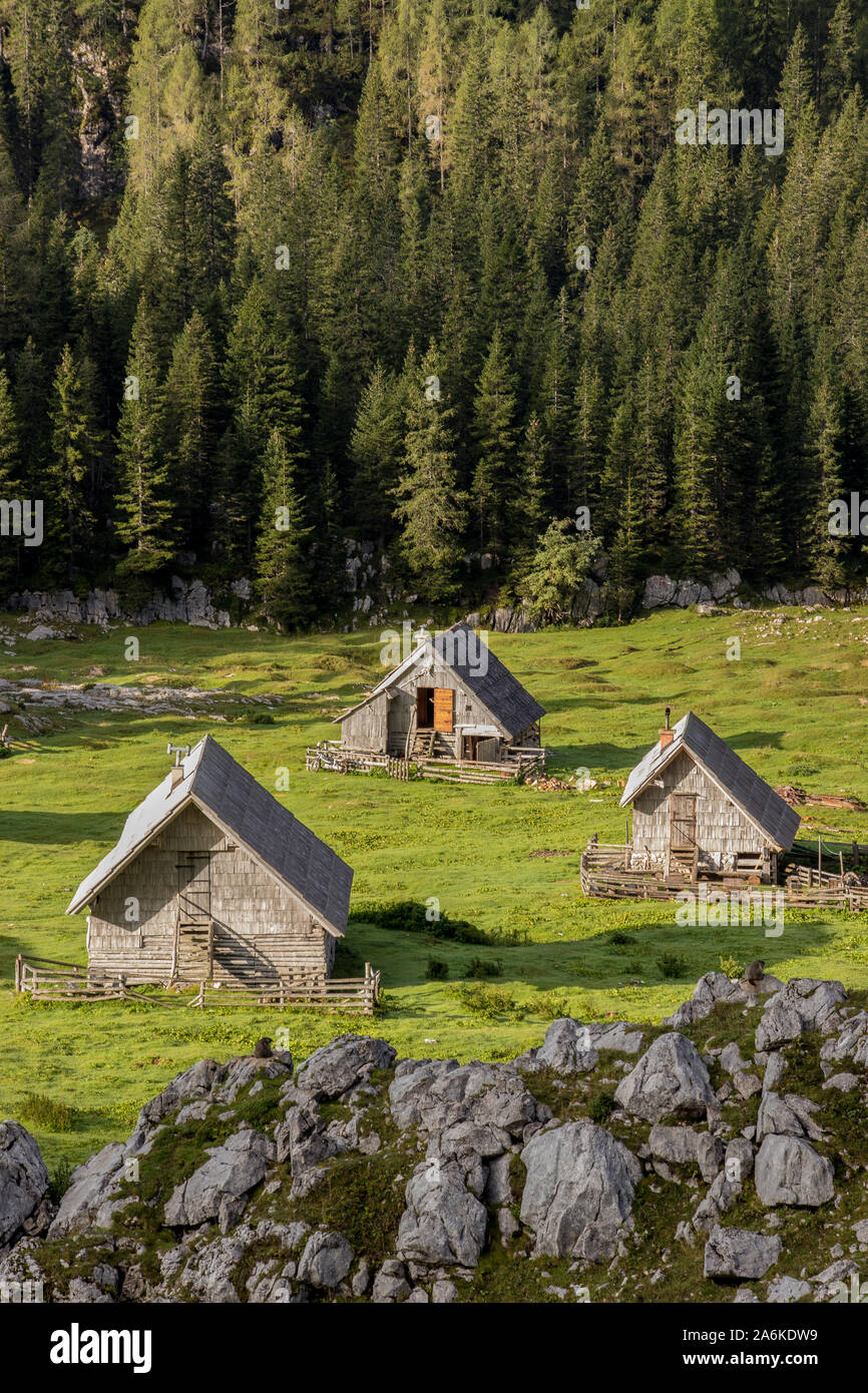 Mountain cabin in bohinj hi-res stock photography and images - Alamy