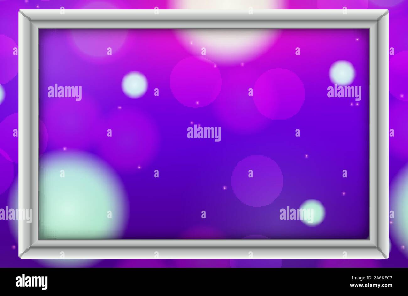Frame template design with purple light illustration Stock Vector Image ...