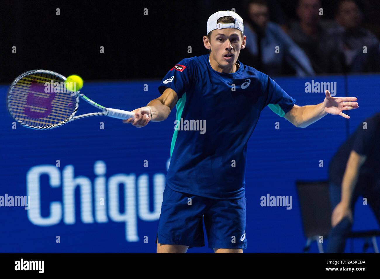 St. Jakobshalle, Basel, Switzerland. 27th Oct, 2019. ATP World Tour Tennis, Swiss Indoors Final ...