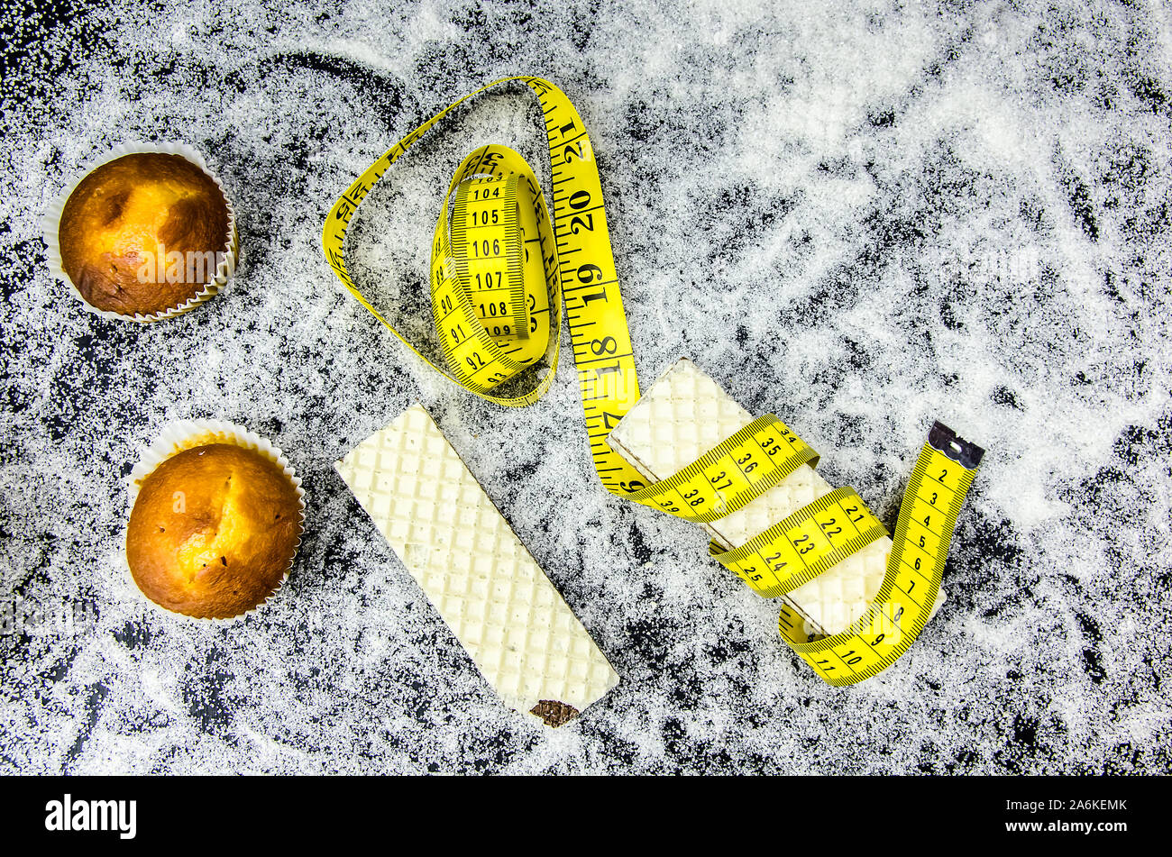 Overweight boy tape measure hi-res stock photography and images - Alamy