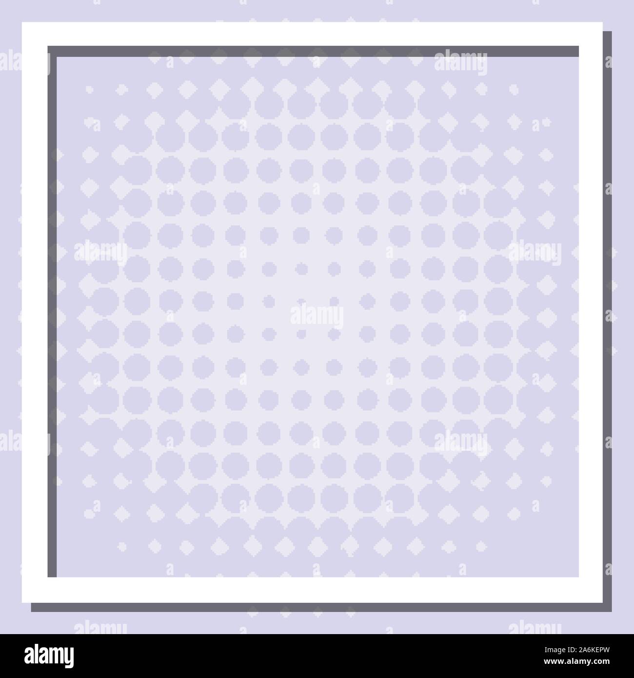 Frame template design with gray dots illustration Stock Vector Image ...