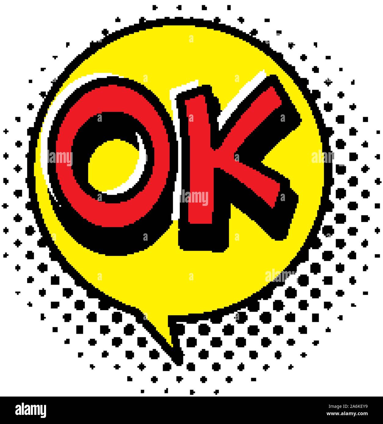 Expression words design for ok illustration Stock Vector Image & Art ...