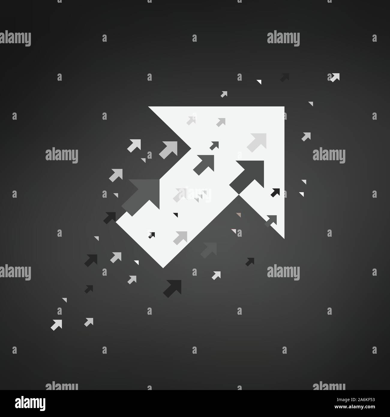 Black line movement grey Stock Vector Images - Alamy