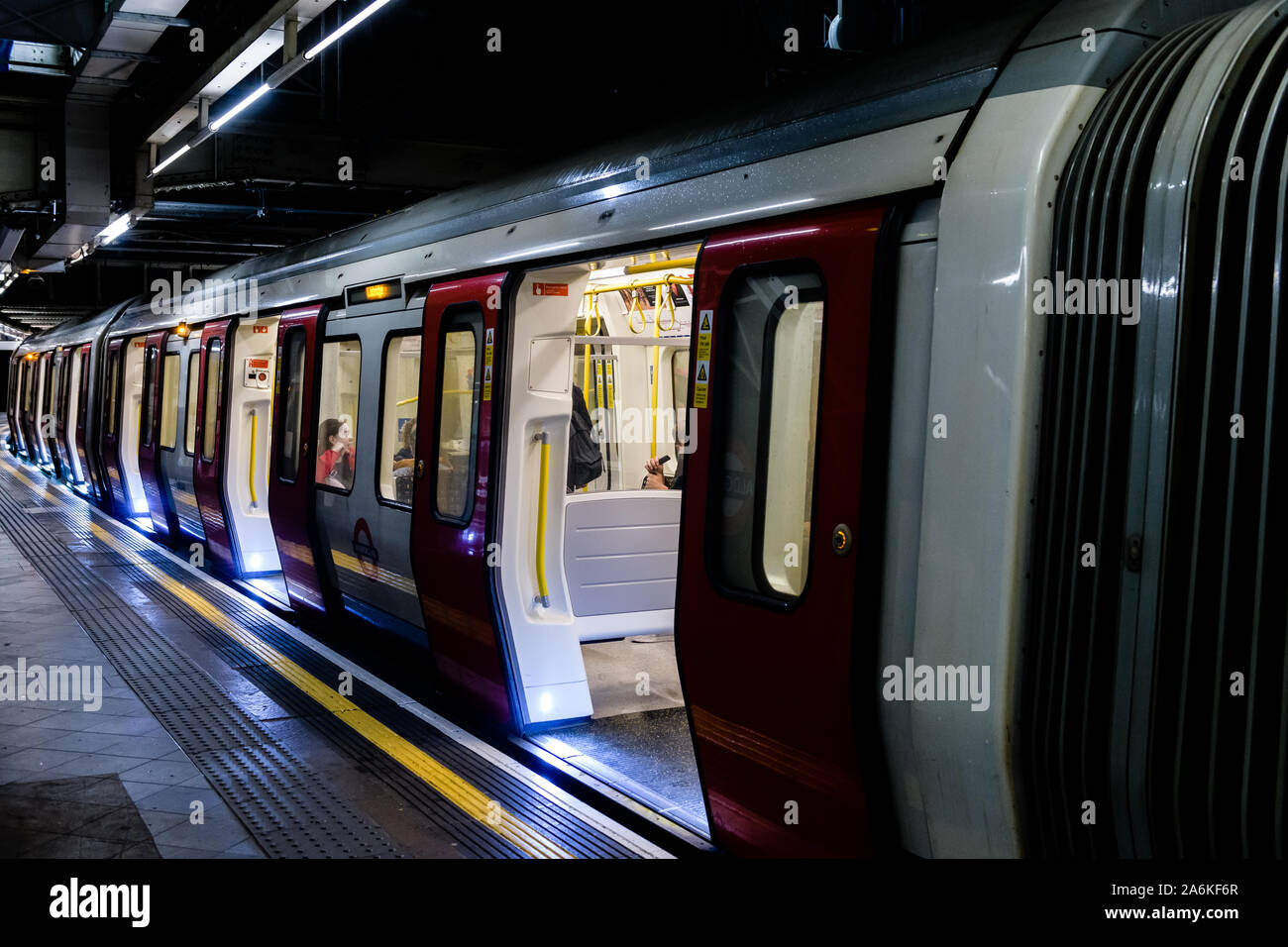 London Tube train Stock Photo - Alamy