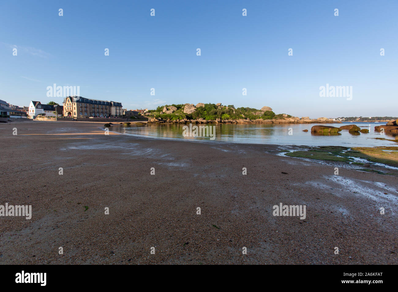 Village of Plouhmanac’h, France. Picturesque view of Ploumanac'h’s ...