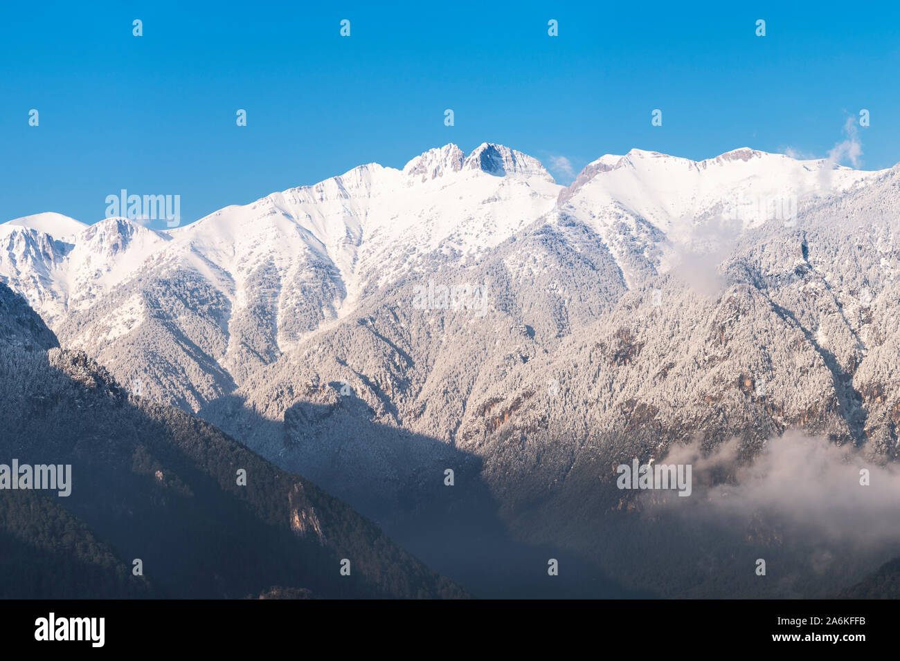 Mount olympus is the highest peak hi-res stock photography and images ...