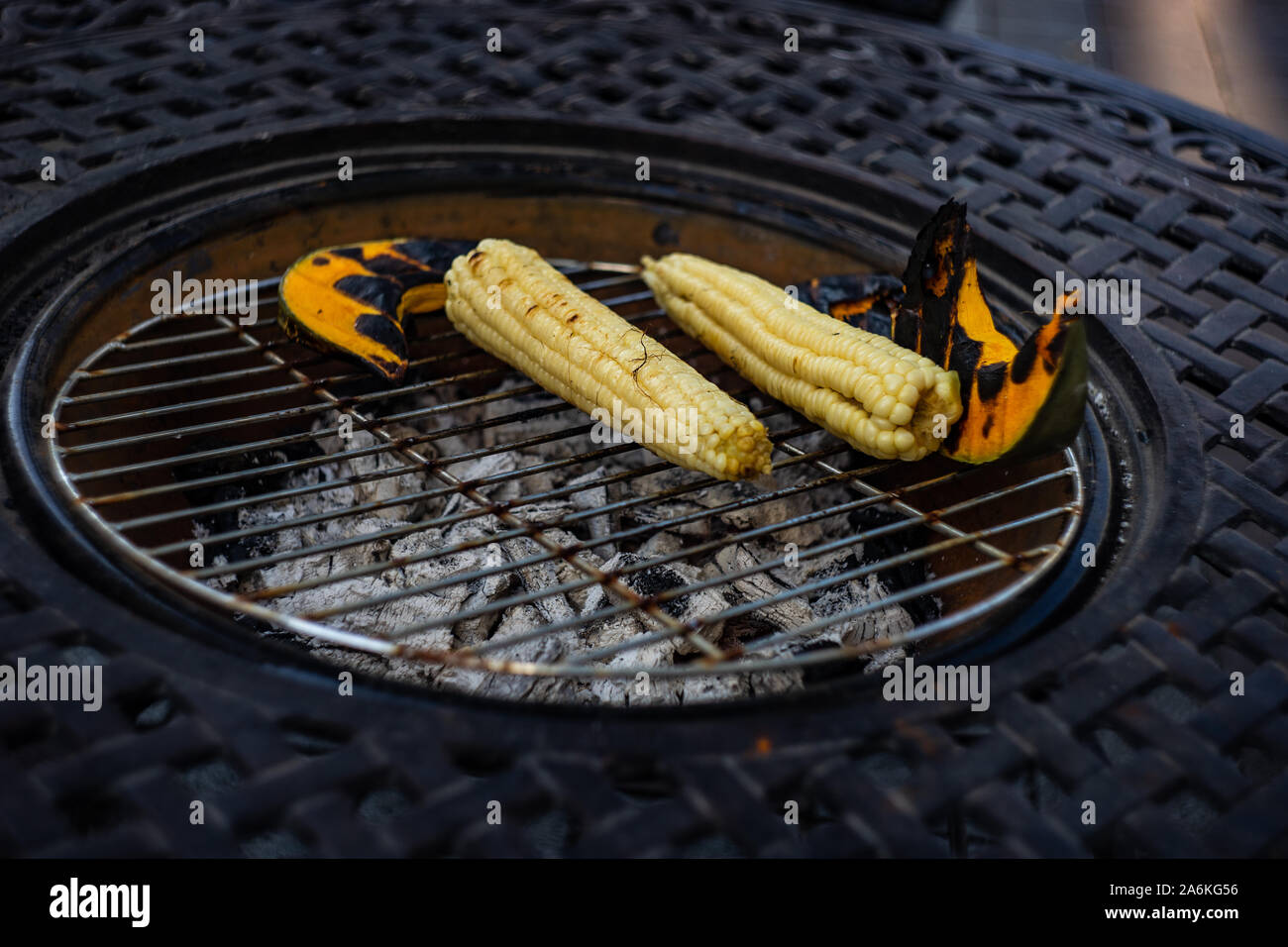 Cooking of corn outdoor during the Tbilisoba celebration Stock Photo ...
