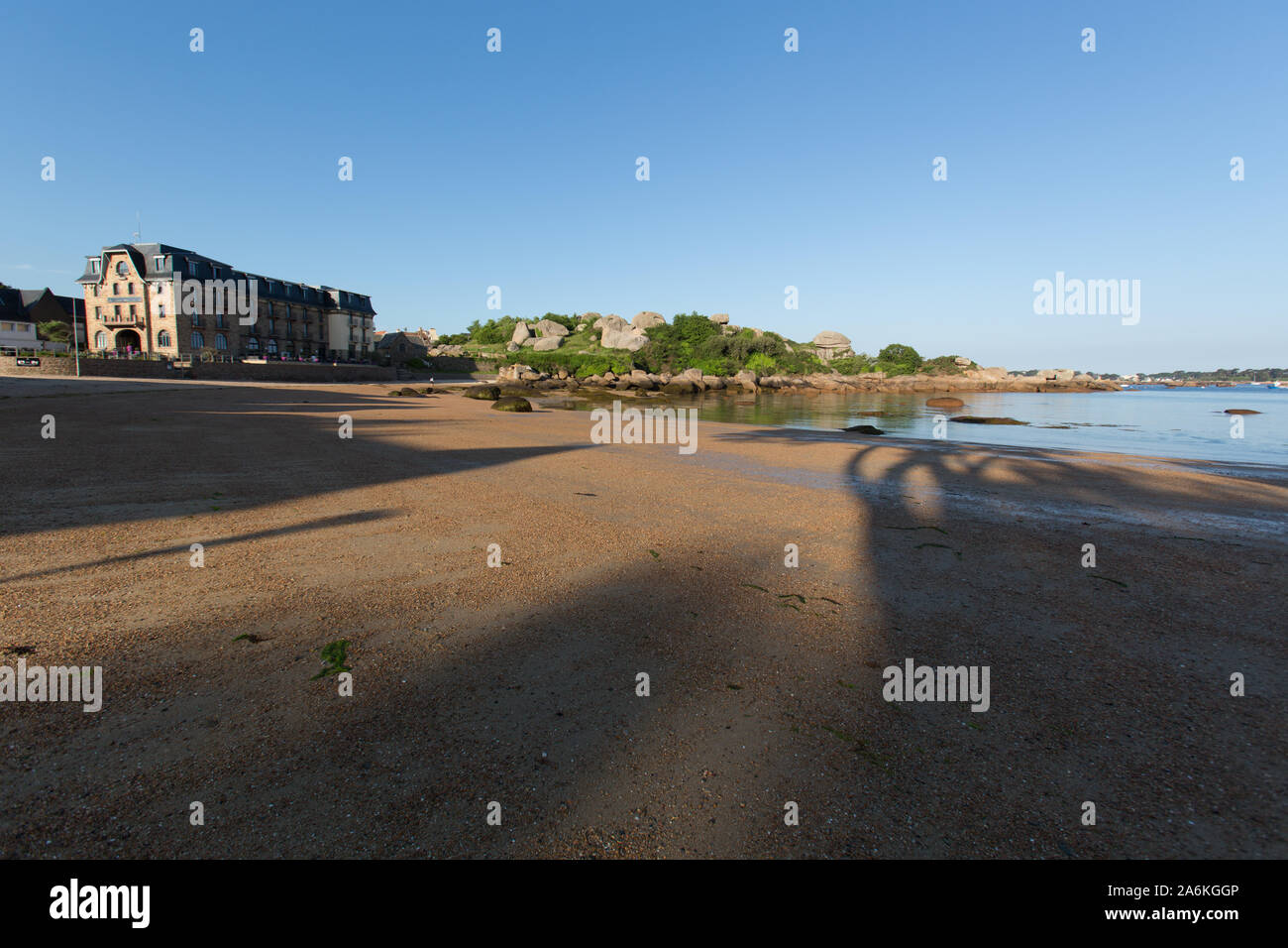 Village of Plouhmanac’h, France. Picturesque view of Ploumanac'h’s ...