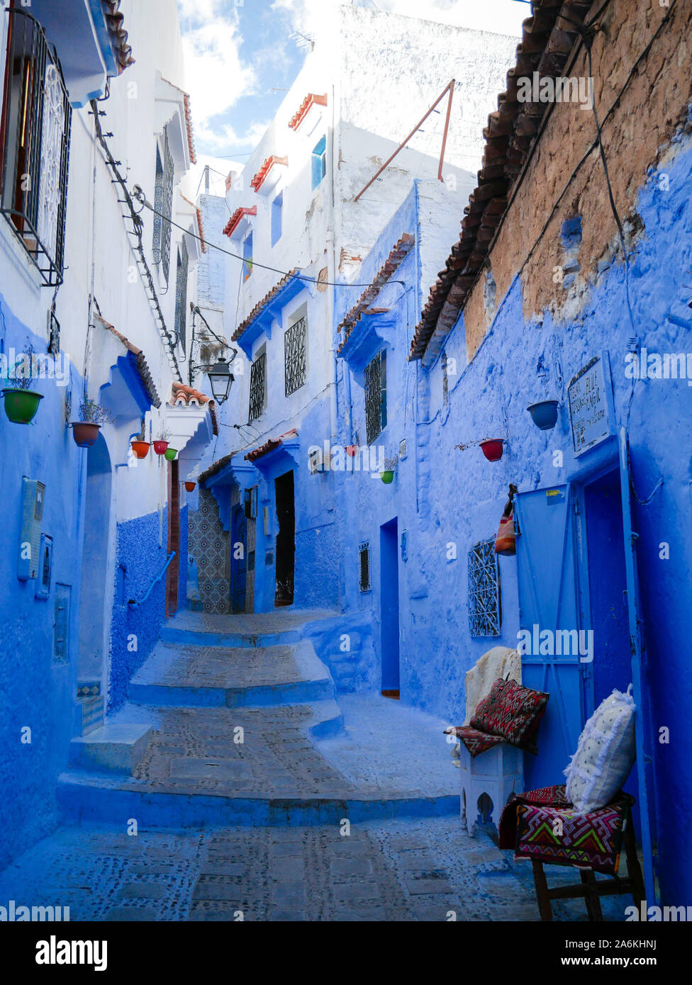 Street of Chefchaouen Stock Photo - Alamy