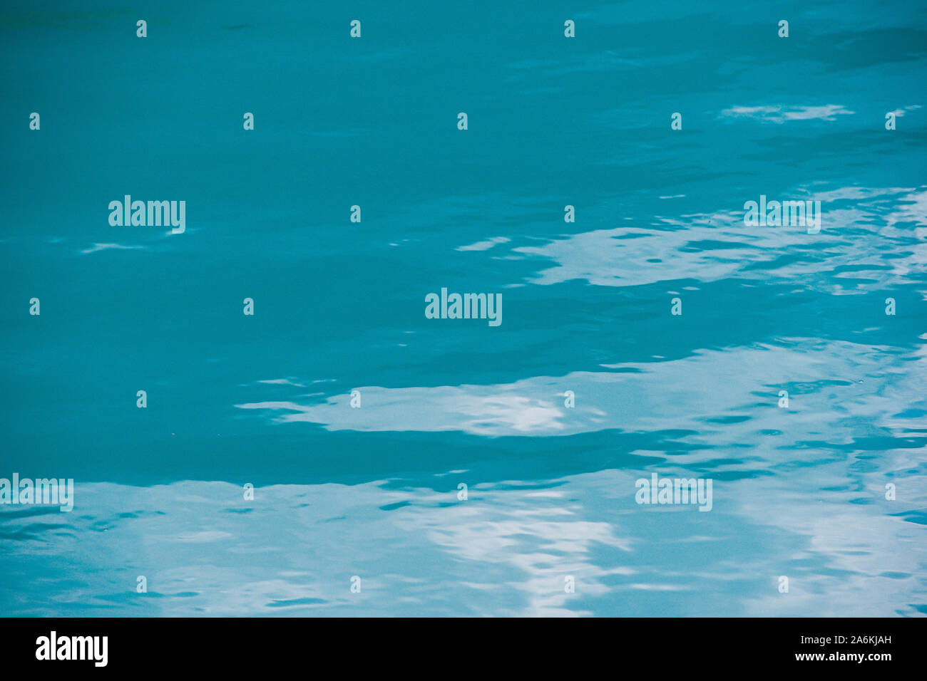 Turquoise color of river water. Blue sea, ocean for with waves Stock ...