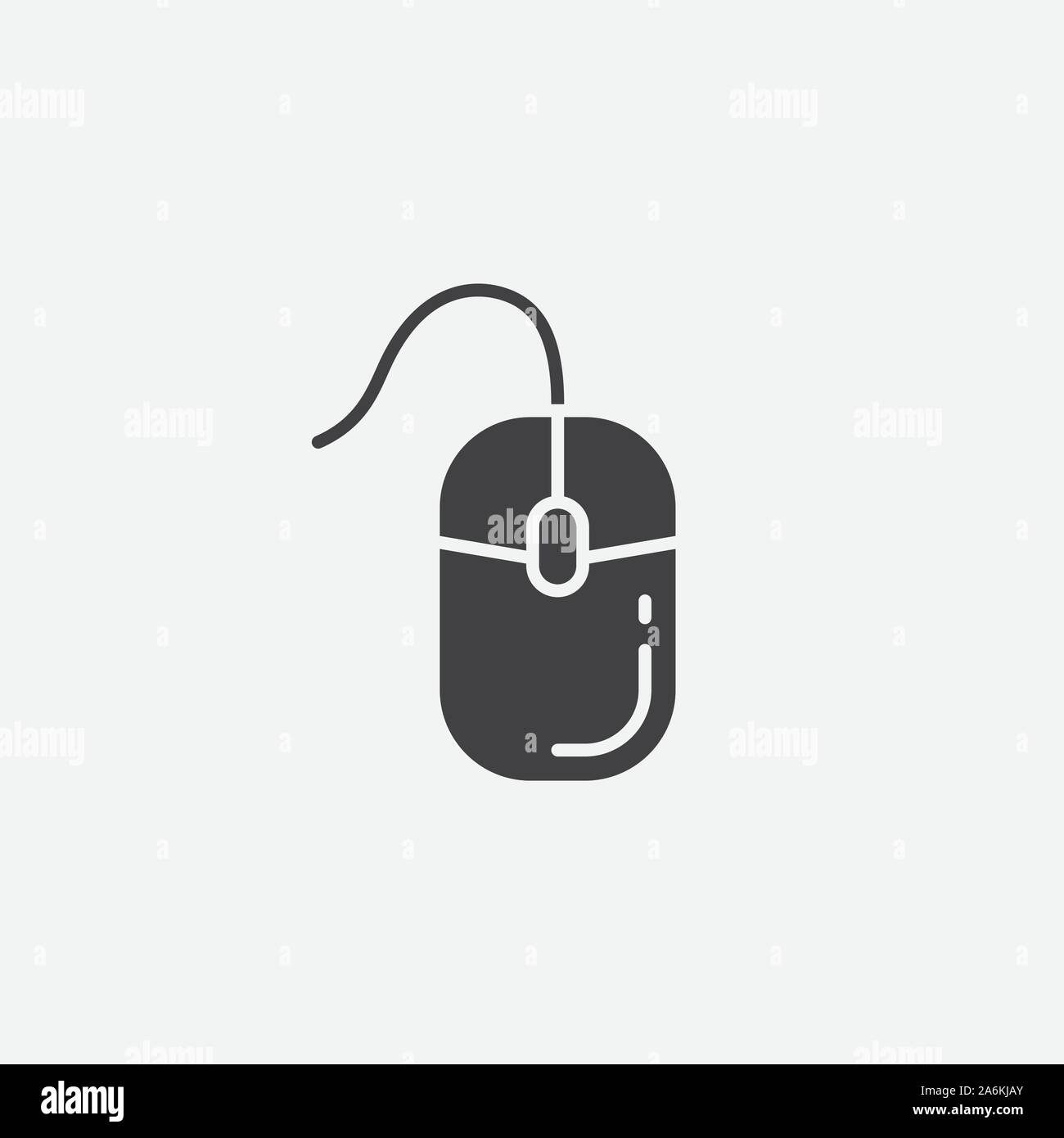 Computer Mouse icon vector illustration, Mouse Vector illustration ...