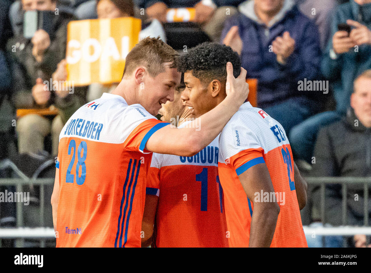 Amstelveen, Netherlands. 27th Oct, 2019. AMSTELVEEN, 27-10-2019, FIH ...