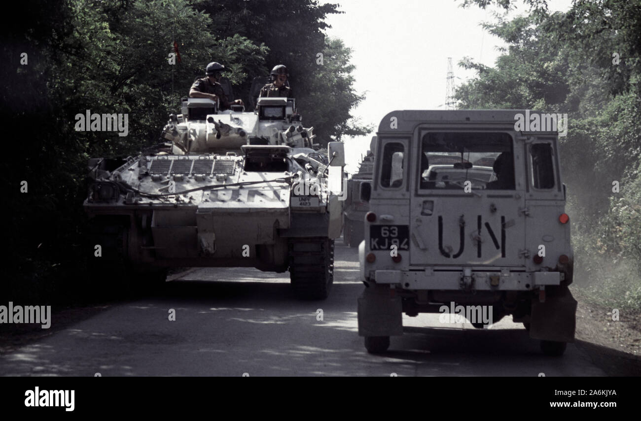 5th July 1993 During the war in Bosnia: on Route Diamond, just north of ...