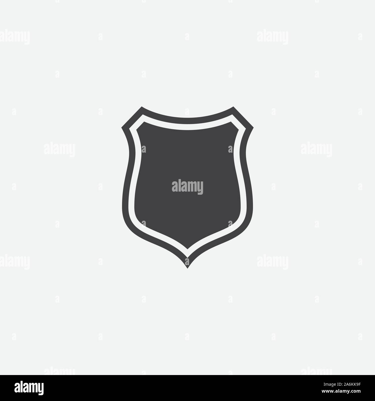 Shield, guard icon vector, shield linear logo illustration, Shield Line ...