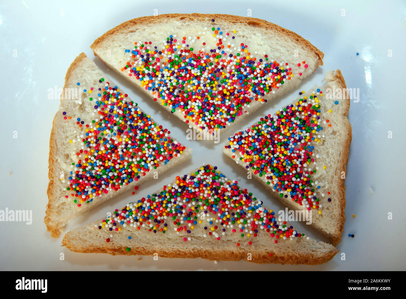 A view of Fairy Bread Stock Photo - Alamy