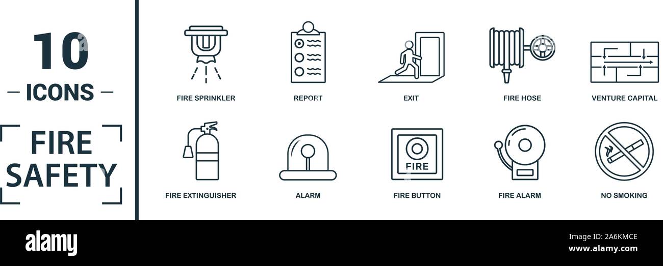 Fire Safety Icons