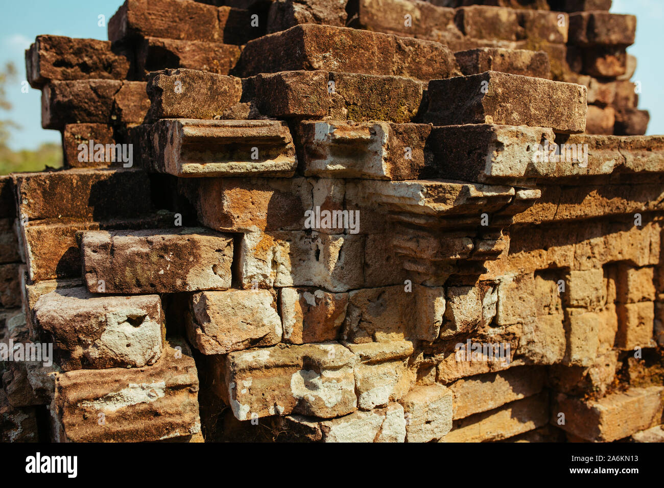 Acient Murals and cave paintings on Agkor Wat temple walls Stock Photo ...
