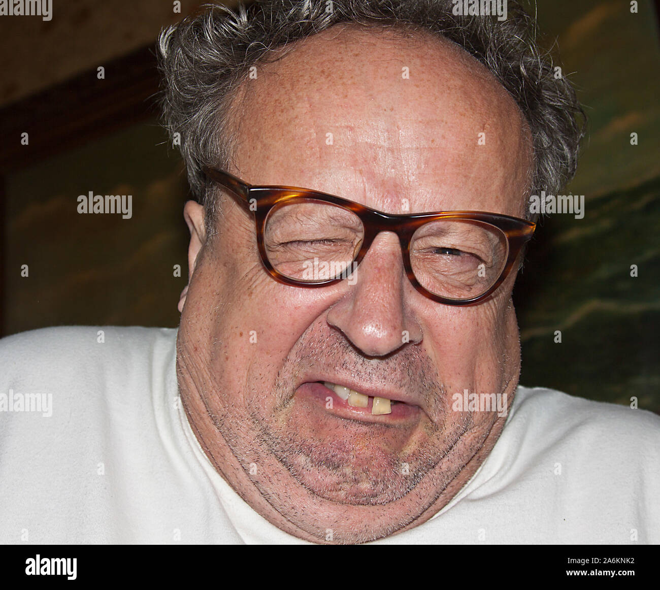 Crazy man scares children Stock Photo - Alamy