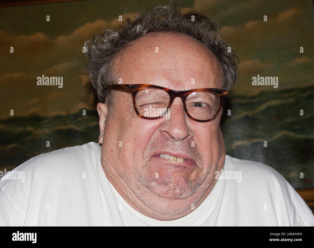 Crazy man scares children Stock Photo - Alamy