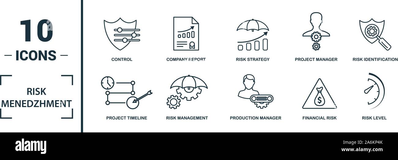 Risk Management icon set. Include creative elements risk management ... Risk Management icon set. Include creative elements risk management ...